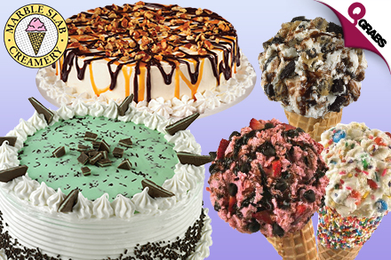 Marble slab cakes store